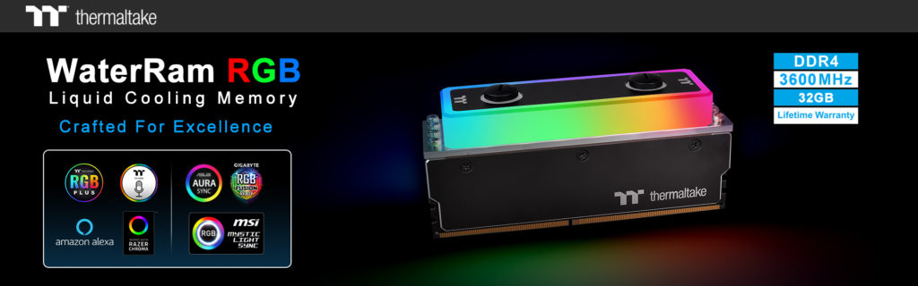 Thermaltake Launches WaterRam RGB Liquid Cooling DDR4 Memory 3600MHz ...