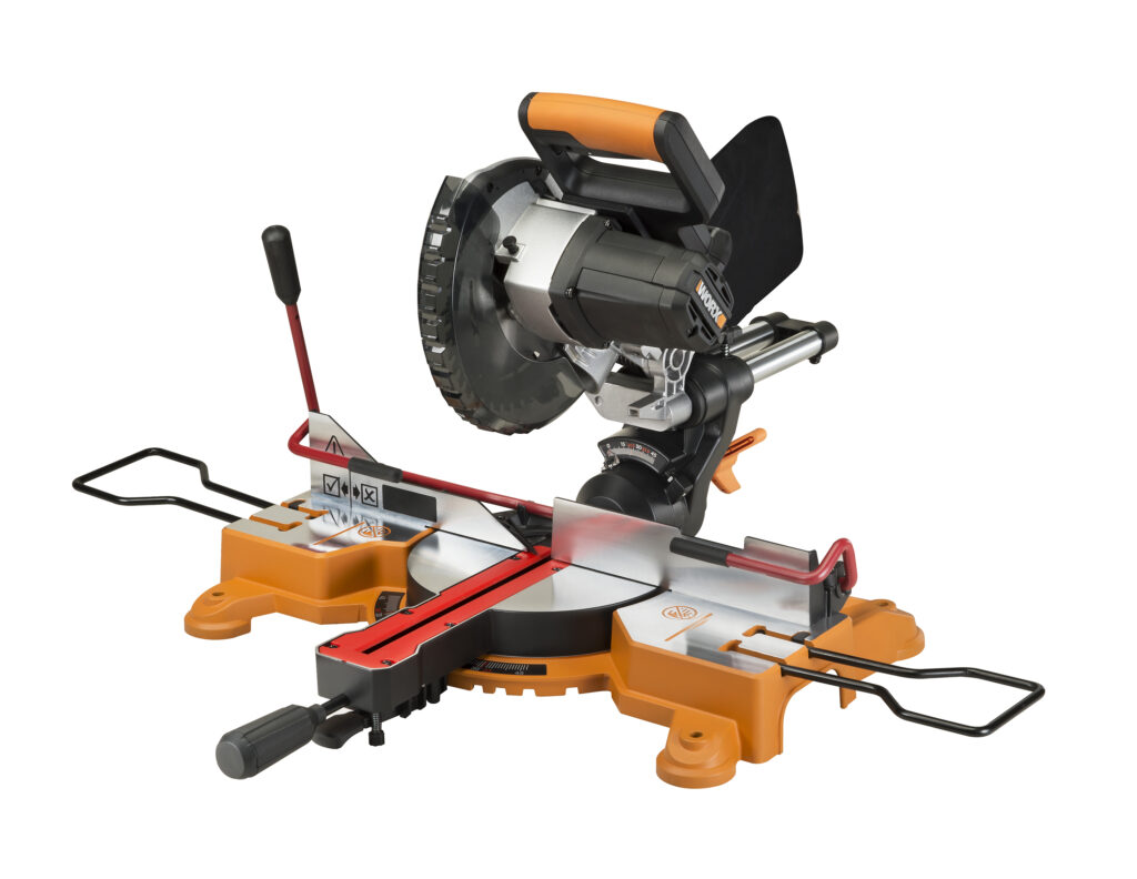 New WORX Nitro 20 Volt 7-1/4 Inch Sliding Compound Miter Saw Features ...