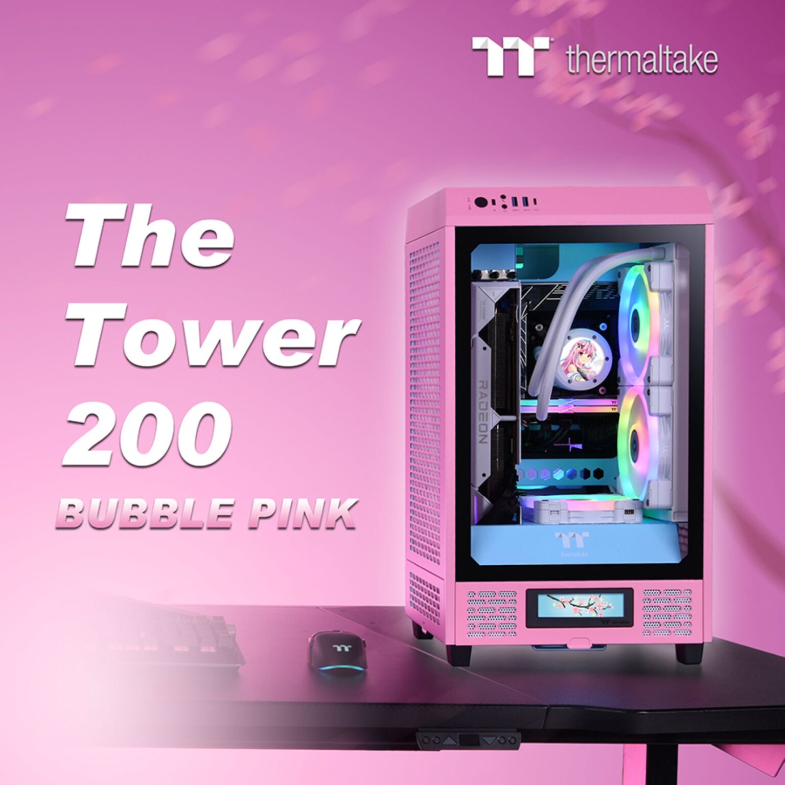Thermaltake Releases The Tower 200 Bubble Pink Mini Chassis to ...