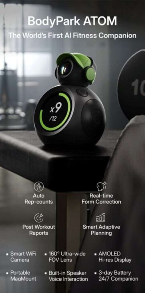 BodyPark Launches ATOM, the World's First AI Fitness Companion ...